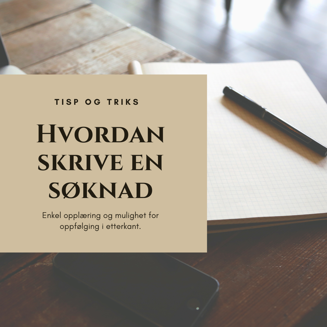 Tips og triks til søknadsskriving | Mulighetshuset